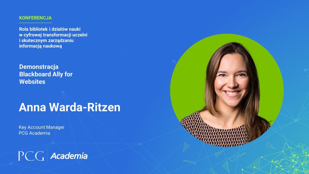 Ally i dostępność w DSpace 7 – Anna Warda-Ritzen - PCG Academia