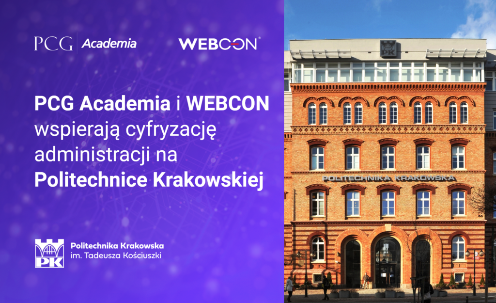 PCG Academia i WEBCON wspierają cyfryzację administracji na ...