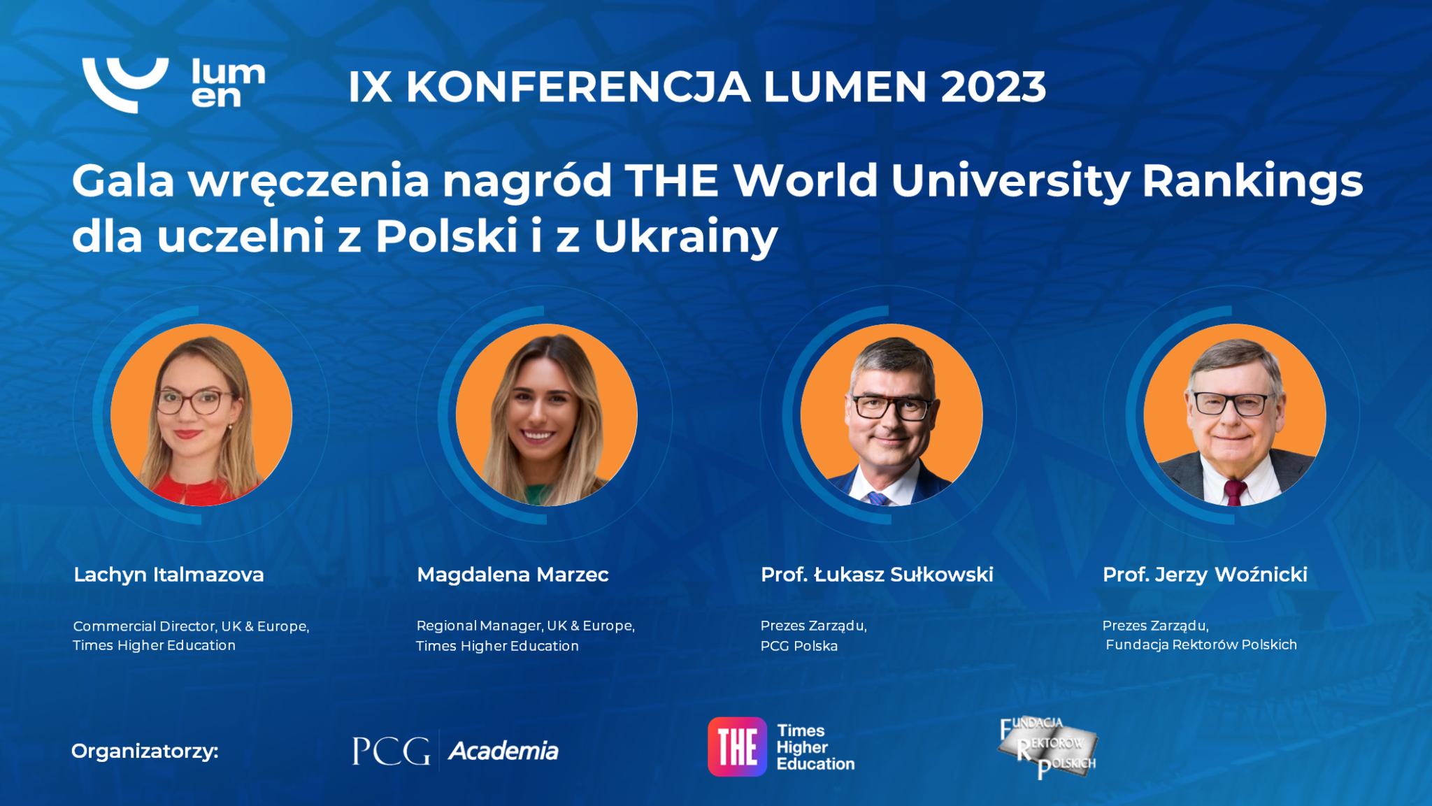 Gala wręczenia nagród THE World University Rankings, podczas ...