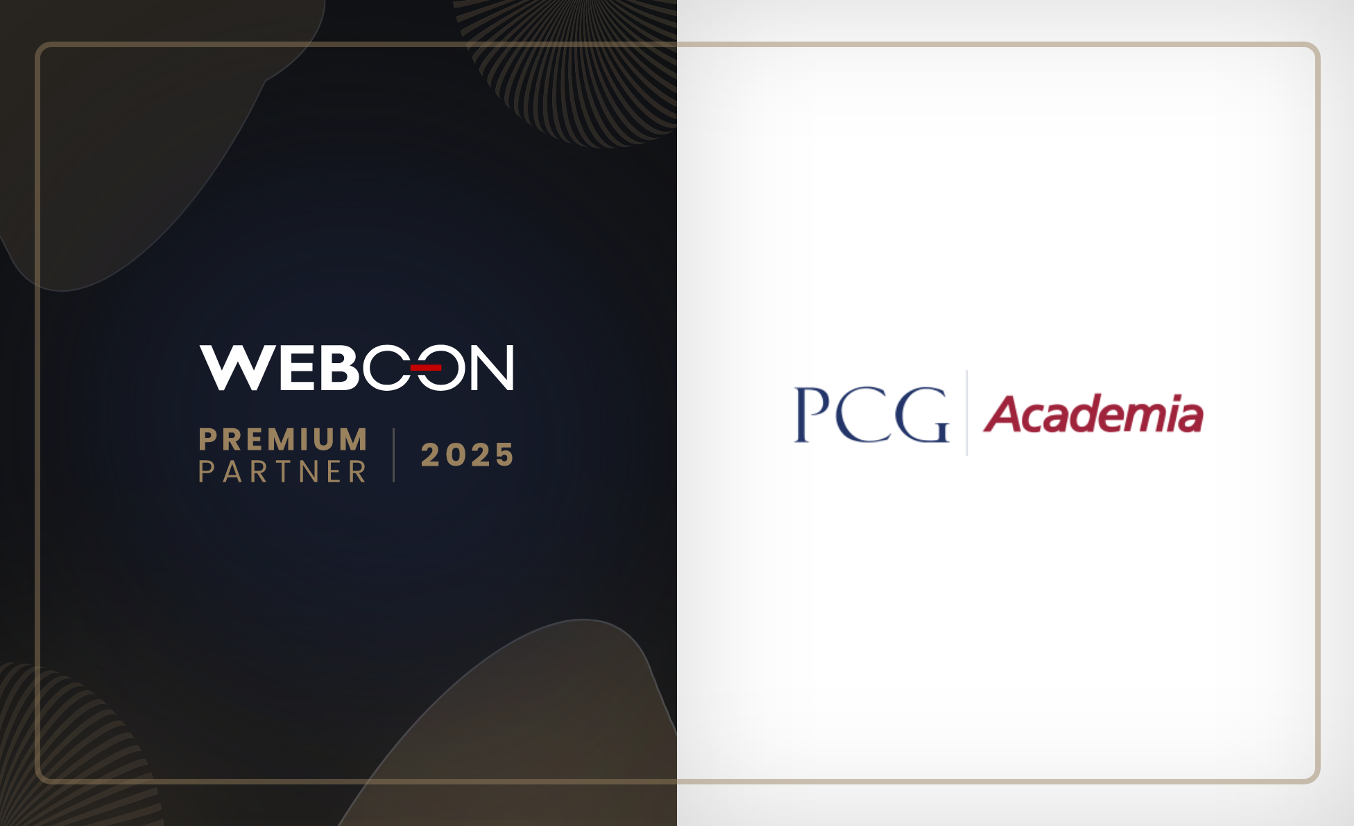 PCG Academia po raz czwarty z rzędu Partnerem Premium firmy WEBCON w 2025 roku! - PCG Academia